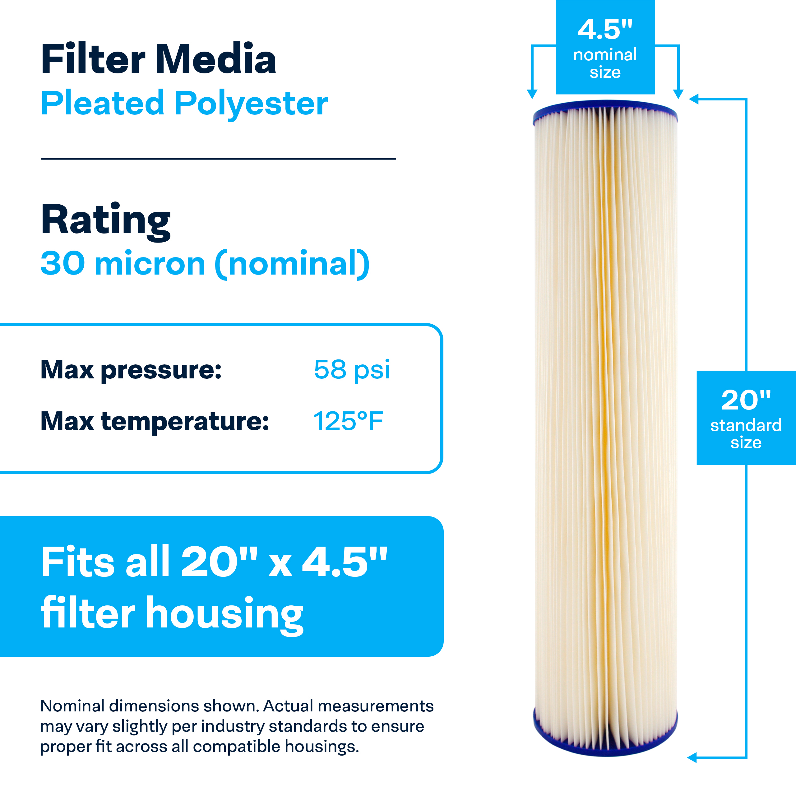 Pentek R30-20BB / 155430-43 Sediment Filter - $46.64!