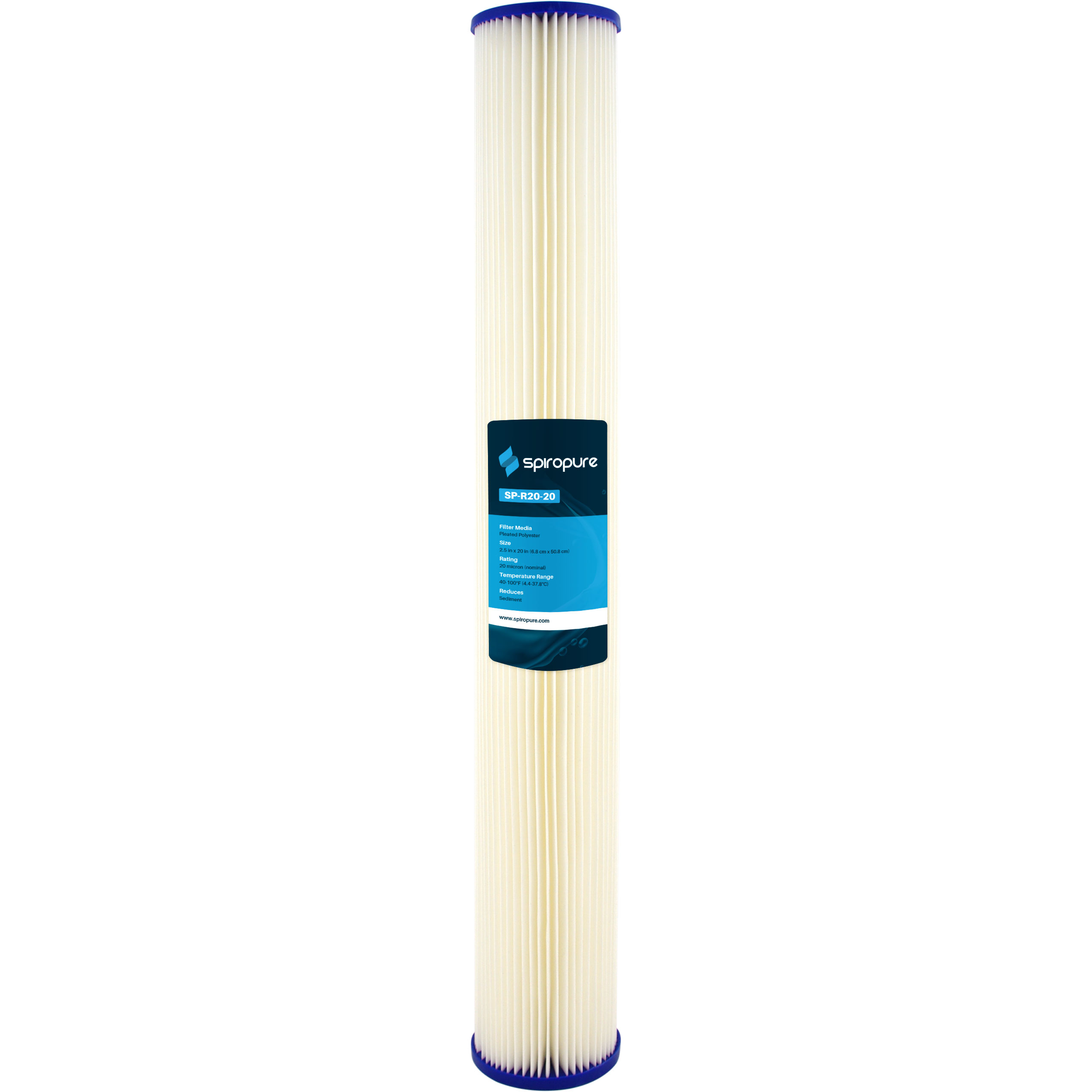 SP-R20-20 20x2.5 Pleated Polyester Filter Cartridge - $5.47